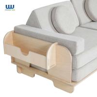 China Sectional Play Couch Sofa BookStore Wooden Fit 12 Large Books for sale
