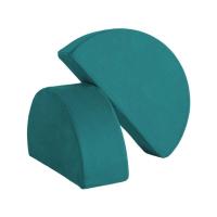China CertiPUR-US Modular Foam Play Couch Semi Circle Parts Polyester Inner for sale