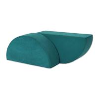 China CertiPUR-US Modular Foam Play Couch Semi Circle Parts Polyester Inner for sale