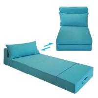 China Folding Sofa Bed with Pillow Convertible Chair Floor Couch & Sleeping Mattressfor Living Room for sale