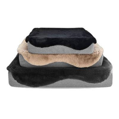 China 4 In1 Changeable Topper Ultra-soft Faux Fur Pet bed with Removal Cover for sale