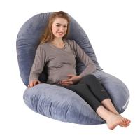China C Shaped 135*70cm Maternity Pregnancy Pillow 100% Polyester Filling for sale