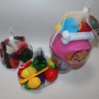 China Knotless Extruded Polyethylene Mesh Sleeves Bag Packaging For Egg / Toy for sale