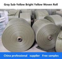 China Gray Sub Bright Yellow Woven Roll 100% Virgin PP Tubular 1200D for sale