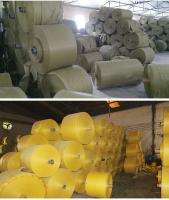 China Gray Sub Bright Yellow Woven Roll 100% Virgin PP Tubular 1200D for sale