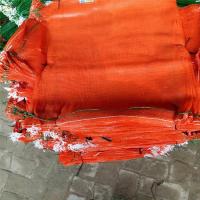 China PP Lemon Onion Mesh Bag Red Woven Polypropylene 55*85cm for sale