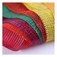 China Anti UV Mesh Netting Bags For Vegetable Fruit Plastic PP Tubular Lemon Drawstring Sack for sale