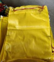 China PP PE Raschel Net Mesh Onion Bag Packaging Potato 50 Lb With Drawstring for sale
