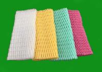 China Yellow Fruit Foam Net EPE Materials 3 - 15cm Width for sale