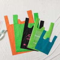China T-Shirt PP Non-Woven Vest Shopping Tote Bags with Printed Customized Logo for sale