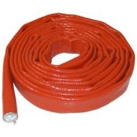 China Flame Resistant Silicone Rubber Fiberglass Sleeving Heat Insulation No Harmful for sale