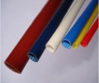 China Braided Silicone Rubber Fiberglass Sleeving , High Temp Fiberglass Sleeving for sale