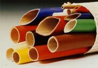 China Silicone Rubber Coated Fiberglass Sleeving -10ºC  +200ºC Continuous Operating Temperature for sale