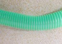 China Plastic Flexible Hose PE Corrugated Tubes Green Wire Protective for sale