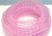 China Clear Pink Cable Mesh Sleeve , Protective Mesh Sleeving PET Material for sale