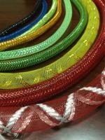 China Multi-Colored Round Cable Mesh Sleeve For Gifts And Lights Decoration Accessories for sale