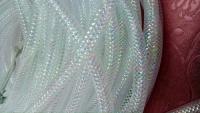 China White Cable Mesh Sleeve Decorative Color Polyester Tapes for Christmas for sale