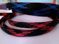 China PET Expandable Braided Sleeving , Polyster Braided Mesh Tube For Cable Protecting for sale