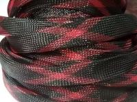 China Black Monofilament PET Expandable Braided Sleeving Wear Resistant for sale