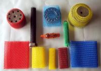 China Blue Red Yellow Protective Netting Sleeve / Plastic Tubular Mesh Sleeves for sale