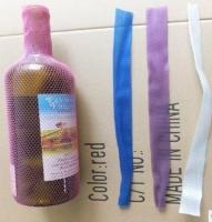 China PE Wine Bottle Net Protective Netting Sleeve , Protective Plastic Mesh Sleeve for sale