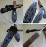 China Protective Makeup Brush Mesh Packaging Sleeves PE Plastic Net Cover for sale