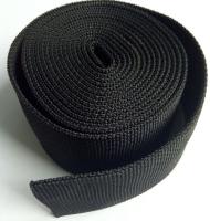 China High Density Black Nylon Textile Webbing Eco Friendly With Rohs Approve for sale