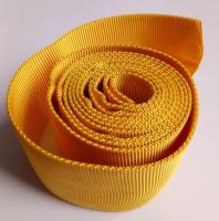 China CE Woven Polyester Hollow Webbing , Yellow Webbing For Hydraulic Pipes for sale