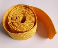 China 100% Polyester Textile Webbing For Hydraulic Pipes , Red Hollow Webbing for sale
