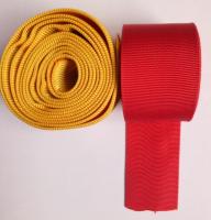 China 100% Polyester Textile Webbing For Hydraulic Pipes , Red Hollow Webbing for sale