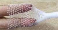 China Rose Flower PE Protective Netting Sleeve Transparent PE Rose Net for sale