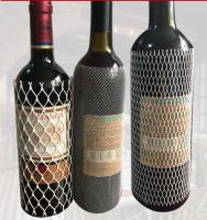 China PE Protective Mesh Bottle Sleeves For Wine Bottle Net Set for sale