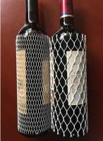 China Recycling White PE Mesh Sleeve Plastic Tube Netting For Wine Bottle / Fruit for sale