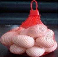 China Uniform Mesh Mesh Packaging Sleeves , Tubular Netting Sleeves Firm Bottom for sale