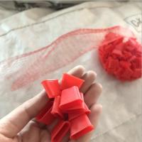 China Uniform Mesh Mesh Packaging Sleeves , Tubular Netting Sleeves Firm Bottom for sale