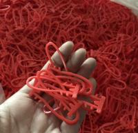 China Plastic Egg Packaging Mesh Sleeve Plastic Tube Netting Red Color Large Load Capacity for sale
