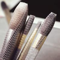 China Makeup Brush Protective Mesh Sleeving , Mesh Sleeve Plastic Tube Netting PE Material for sale
