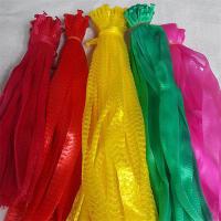 China 80CM Width Mesh Sleeve Plastic Tube Netting 1mm Yarn For Fruit / Garlic / Flower for sale