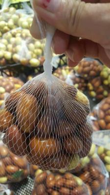 China Multi Color Mesh Netting Bags 3mm Diameter Hole For Fruit / Green Jujube for sale