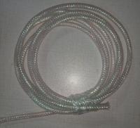 China White Color Braided Wire Mesh Sleeve Fire Resistance For Computer Electric Power Lines for sale
