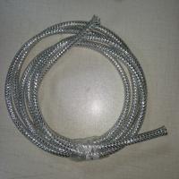 China Silver Round Flexible Wire Mesh Sleeve For Gifts / Lights Decoration Accessories for sale