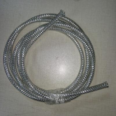 China Silver Round Flexible Wire Mesh Sleeve For Gifts / Lights Decoration Accessories for sale