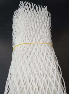 China Protective Polyethylene Mesh Sleeves 7.5cm Width Diamond Hole For Wine Bottle for sale