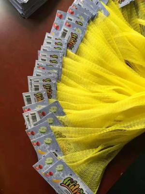 China Solid Reusable Mesh Produce Bags , PE Pwoven Mesh Bags For Fruit / Vegetable for sale