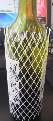 China Beer Bottle Net Protective Netting Sleeve PE Non Toxic 18 Meshes In A Loop for sale