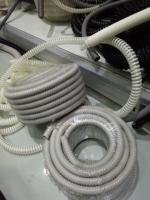 China Flexible PVC Corrugated Flexible Tubing Small Bending Radius Chemical Resistant for sale