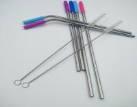 China Stainless Steel Flexible Silicone Tubing Tasteless Food Grade Silicone Straw Color for sale