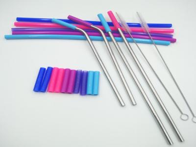 China Rubber Sleeve Flexible Silicone Tubing Food Grade For Stainless Steel Straw for sale