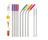 China Food Grade Flexible Silicone Tubing Straw Sleeve Tip Round Shape FDA SGS Certificated for sale