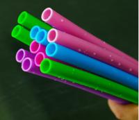 China Highly Permeable Food Grade Silicone Straw Tasteless Round Shape Long Lifespan for sale